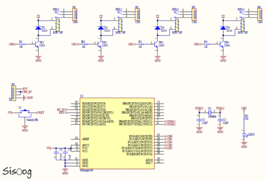 How to build 4 channel RF remote controller - Sisoog