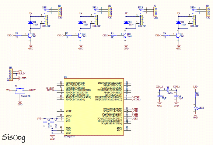 How to build 4 channel RF remote controller - Sisoog