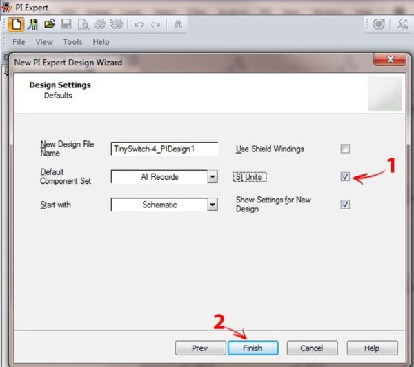 آموزش طراحی منبع تغذیه سوئیچینگ با استفاده از نرم افزار pi expert