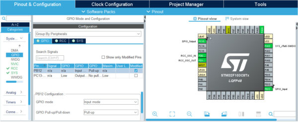 پایه های ورودی و خروجی GPIO در STM32 - سیسوگ