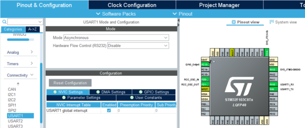 دریافت اطلاعات به وسیله UART در STM32 - سیسوگ