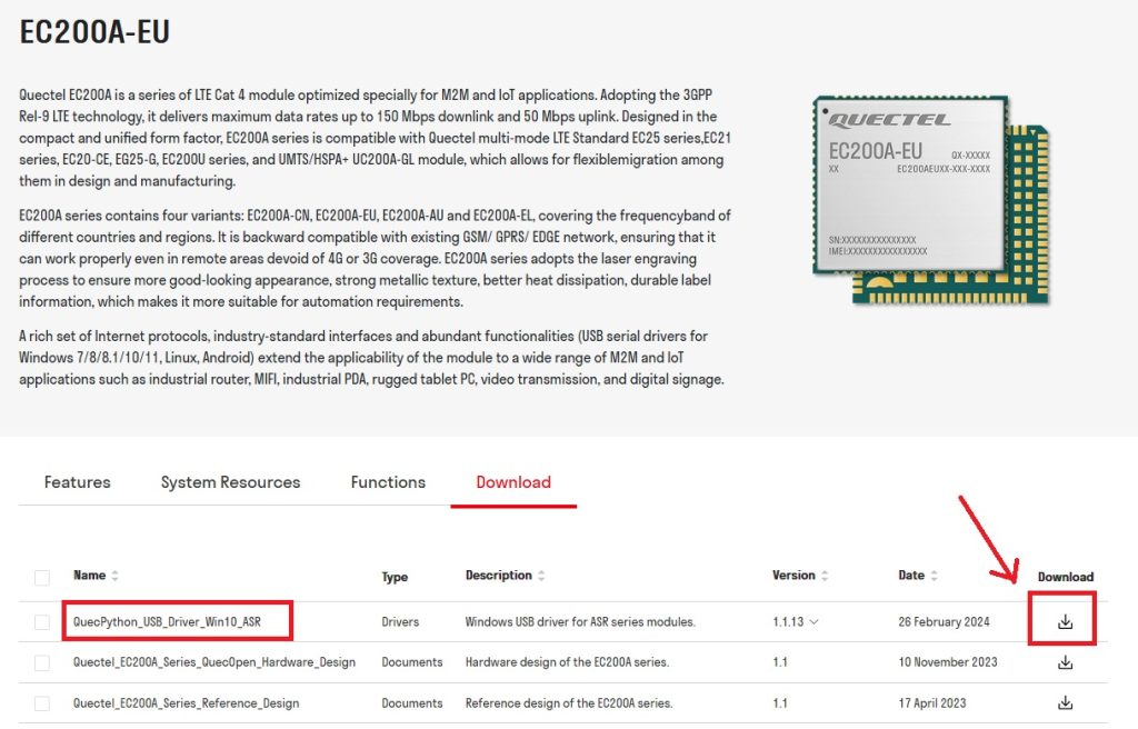کار با QuecPython در ماژول EC200A - سیسوگ