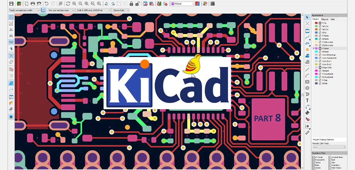 کنترل گرهای انتخاب و نمایش در Kicad - قسمت هشتم آموزش Kicad - سیسوگ